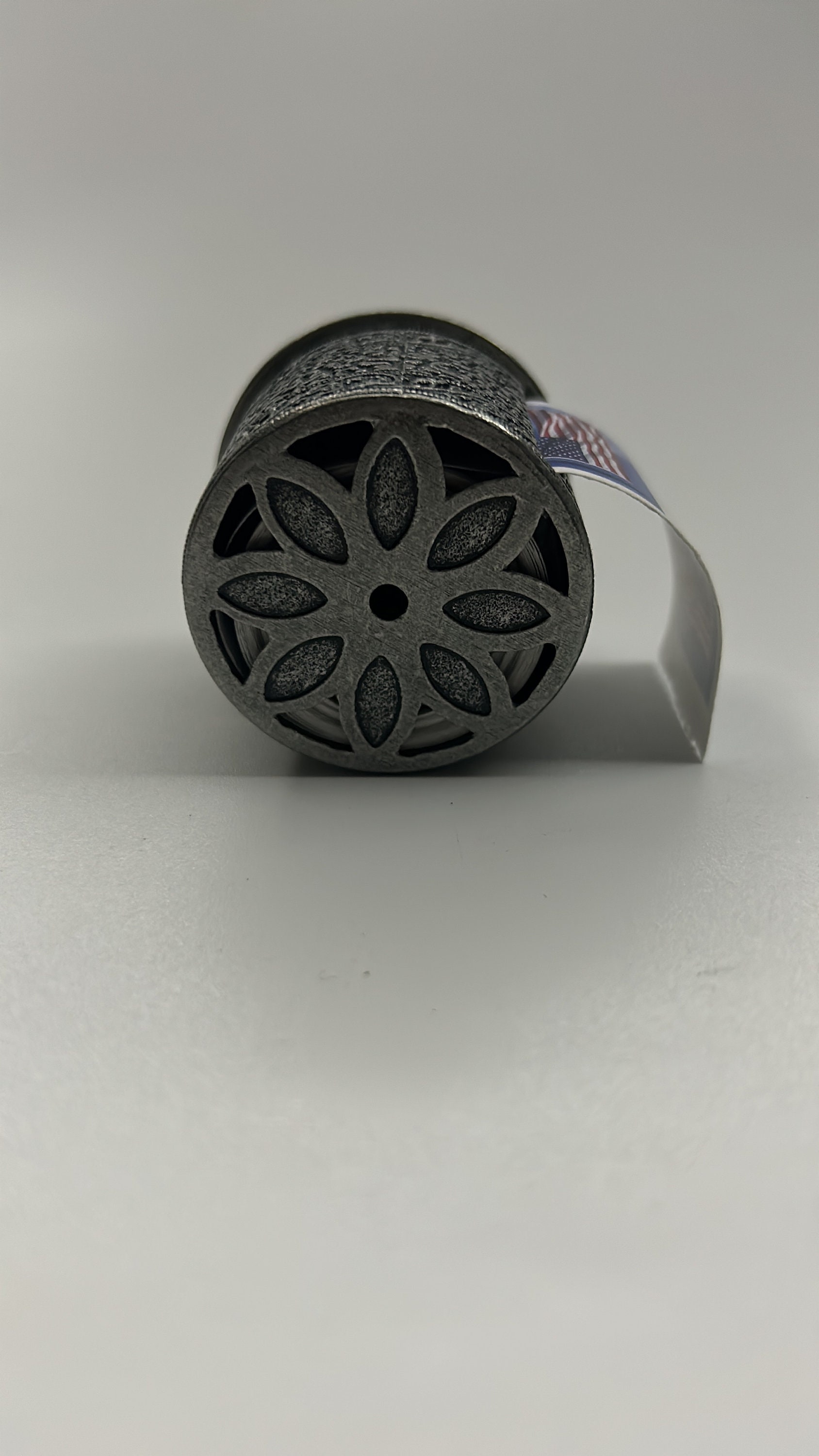 Roll Stamp Dispenser Metal USPS Elegant Office Décor Brass Floral Motif ...