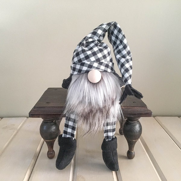 Black and White Buffalo Plaid Christmas Decor - Etsy