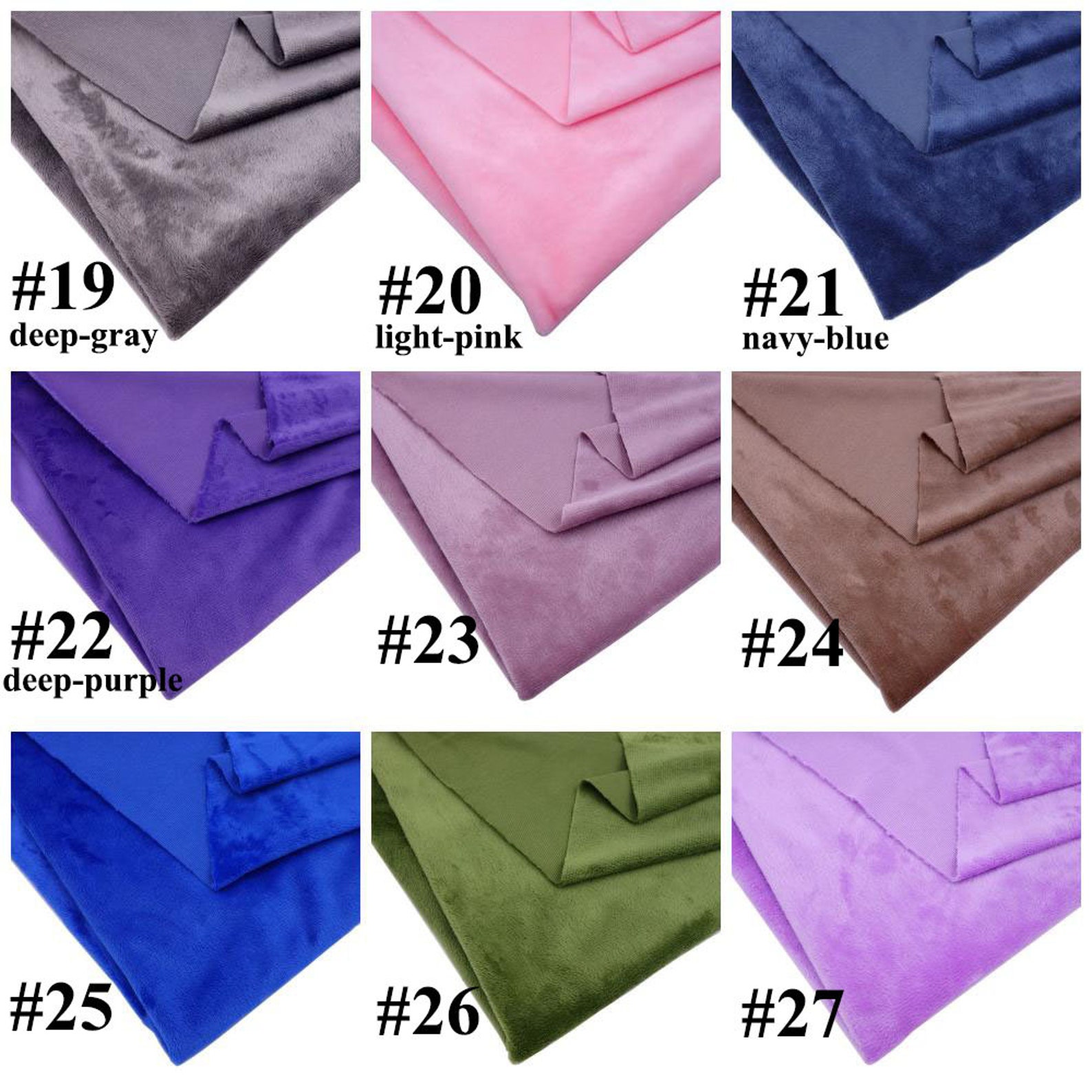 Short Plush Crystal Super Soft Plush Fabric for Sewing DIY Handmade ...