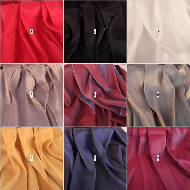 Mercerized Satin Fabric – Soft Lustrous Sewing Material - Etsy
