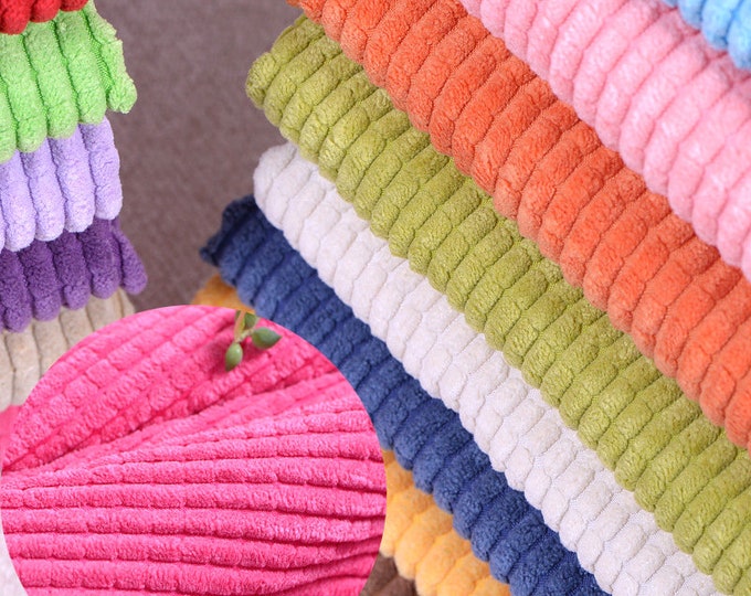 Short Plush Crystal Super Soft Plush Fabric for Sewing DIY Handmade ...