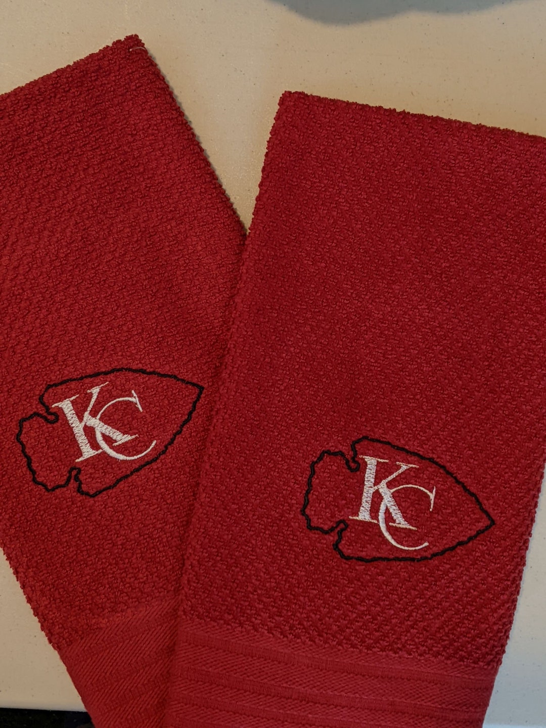 Embroidered Kansas City Towel Sets-variety of Colors-football Season ...