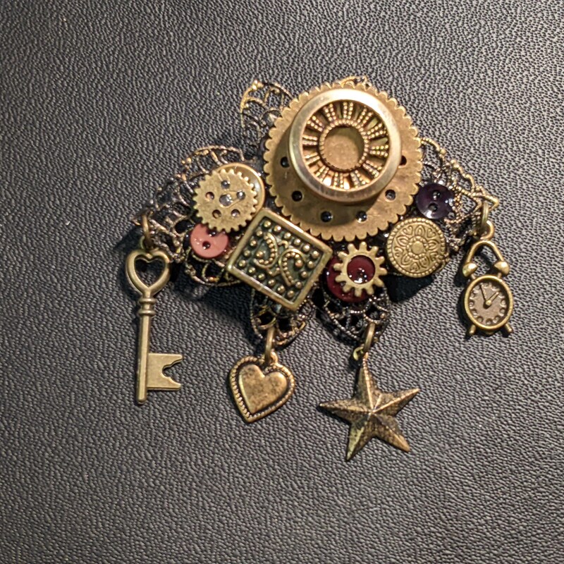 Steampunk Brooch - Etsy