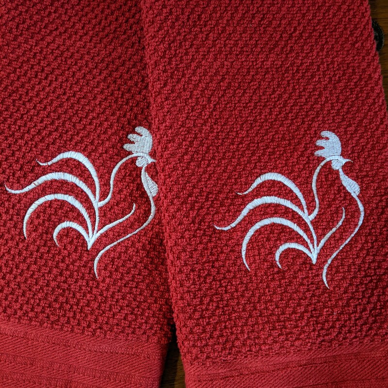 Embroidered Rooster - Etsy