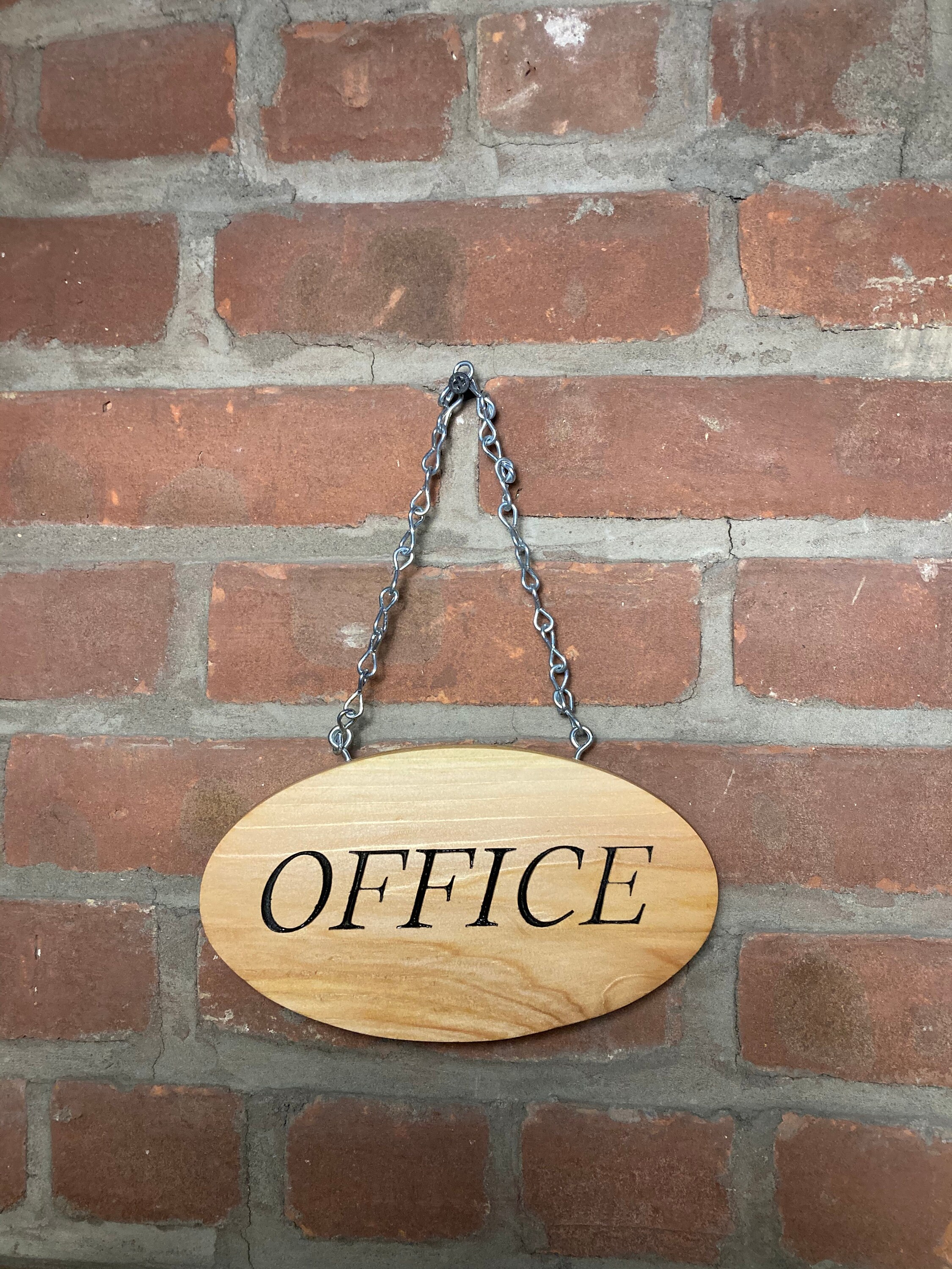 Oval Office Sign 2-sided engraved Home Office Sign Double | Etsy