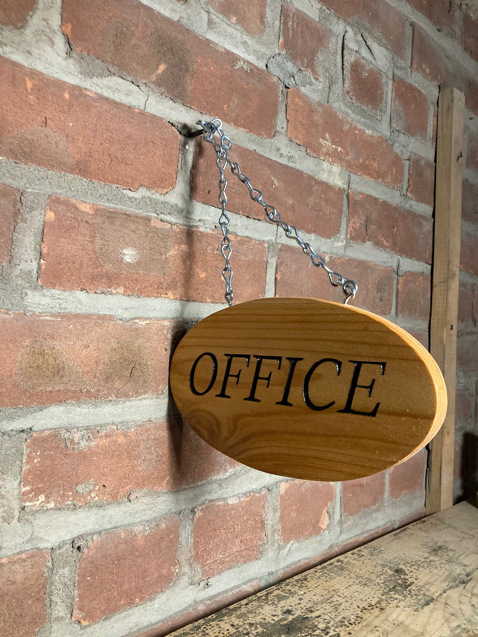 Oval Office Sign 2-sided engraved Home Office Sign Double sided sign ...