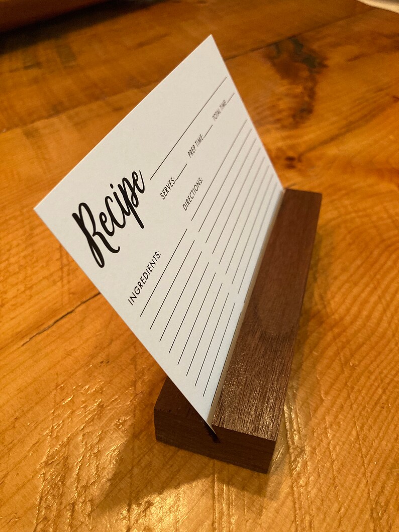 Recipe Card Holder With 5 Recipe Cards Kitchen Accessory Kitchen Tool ...