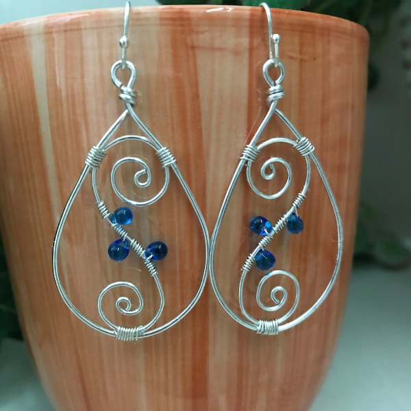 Wire Wrap Earrings - Etsy