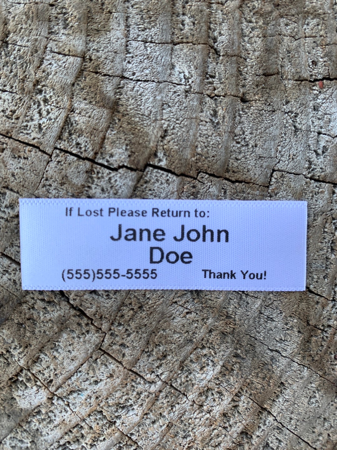 10 Pcs of Lost and Found Labels on High Quality White Satin - Etsy