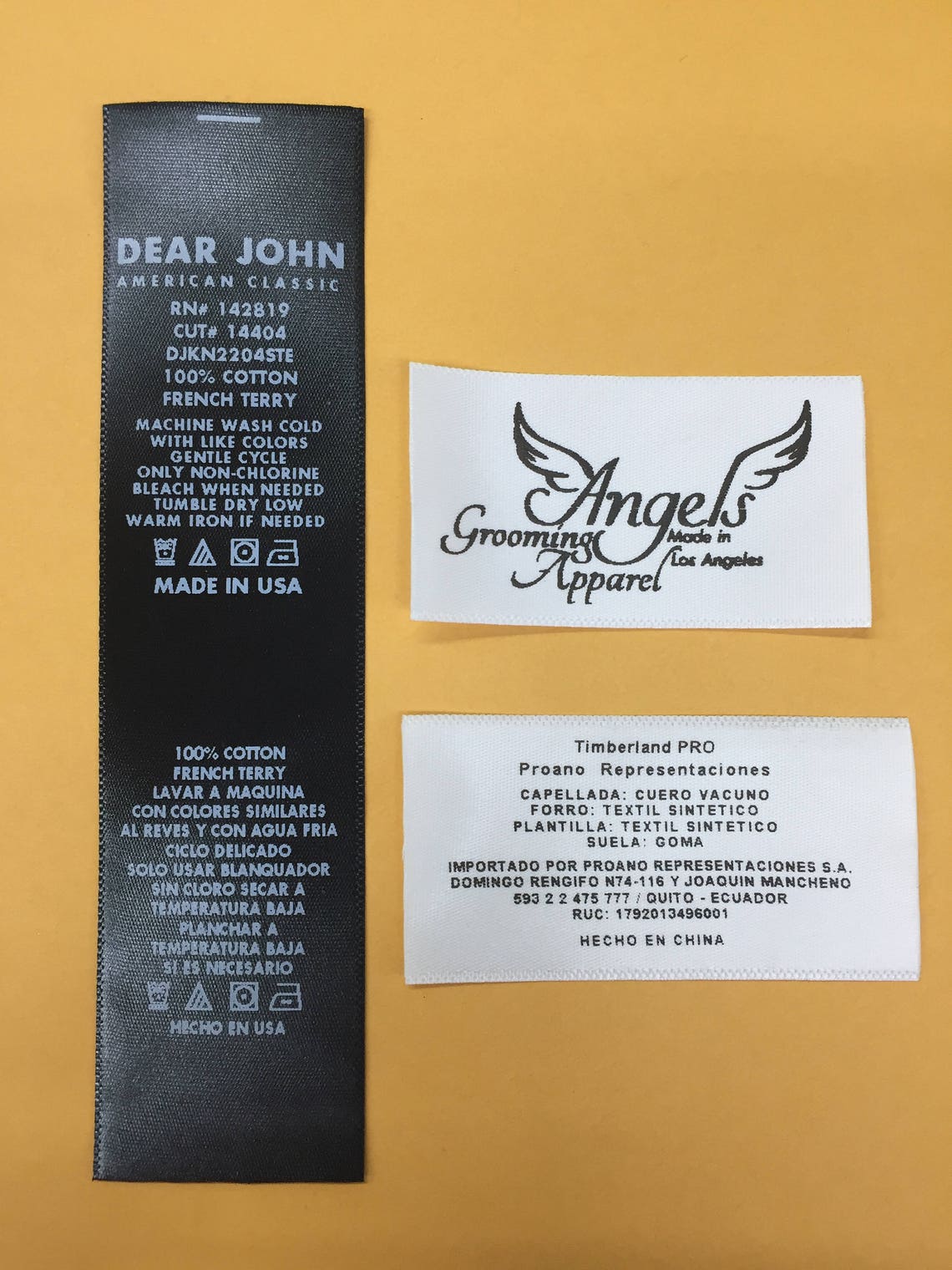 250 Pcs Custom Printed Satin Material Main Labels or Care - Etsy