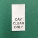 100 Pcs of DRY CLEAN ONLY Printed White Satin Care Label - Etsy