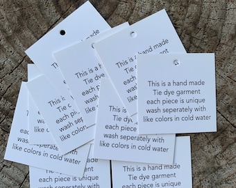 250 Pcs. Hang Tags for Tie-dye Garments Clothes - Etsy