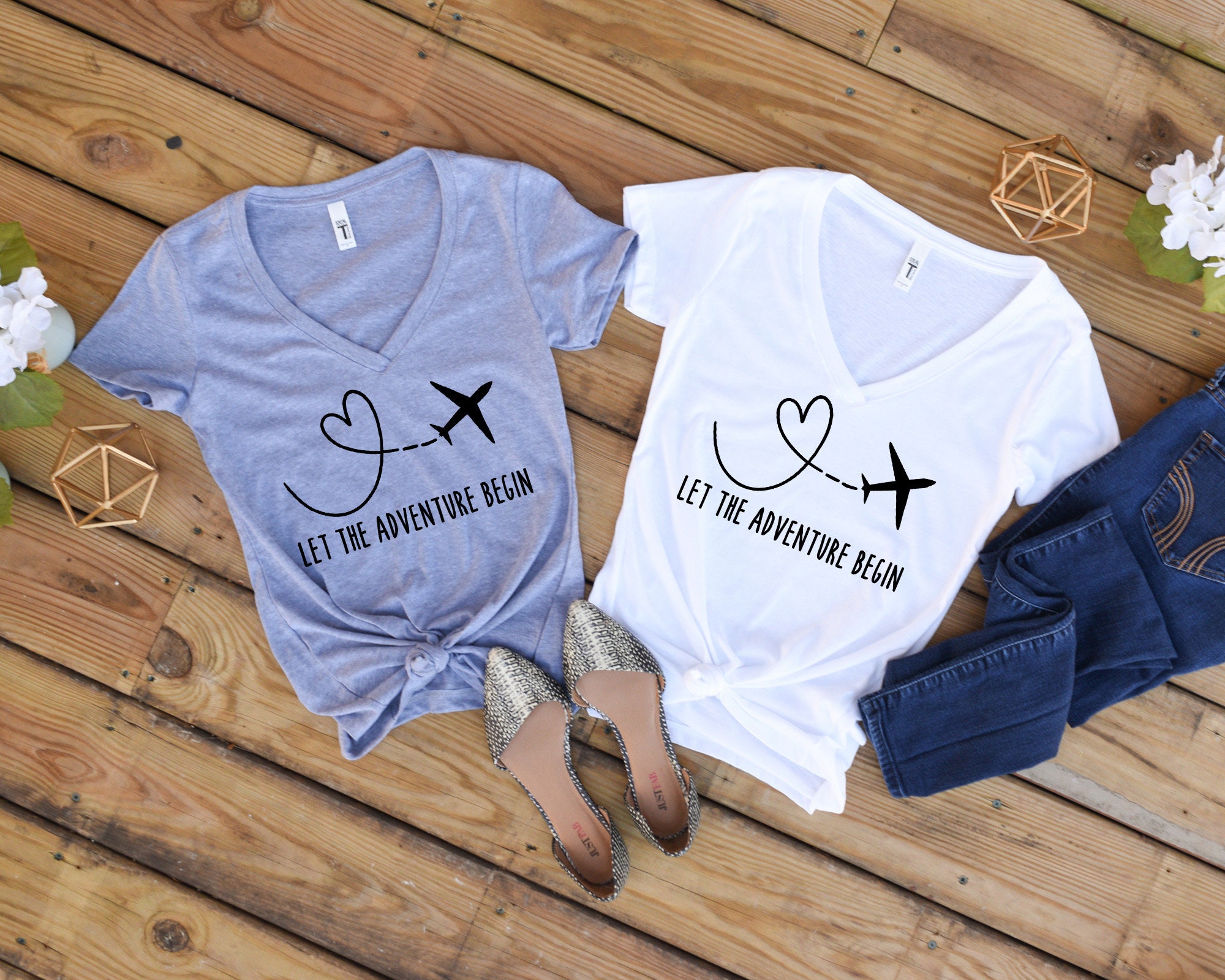 Let The Adventure Begin Destination Wedding Shirt Shirts | Etsy