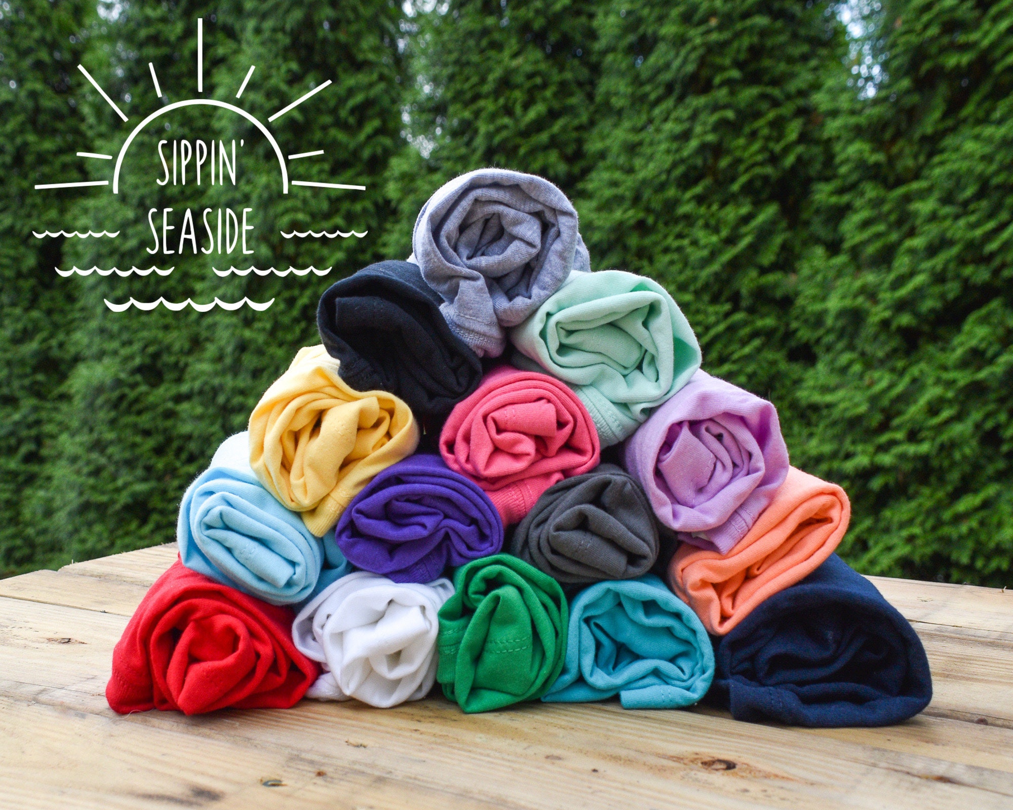 Beach Bachelorette Party Tops Seaside Bride Sippin' | Etsy