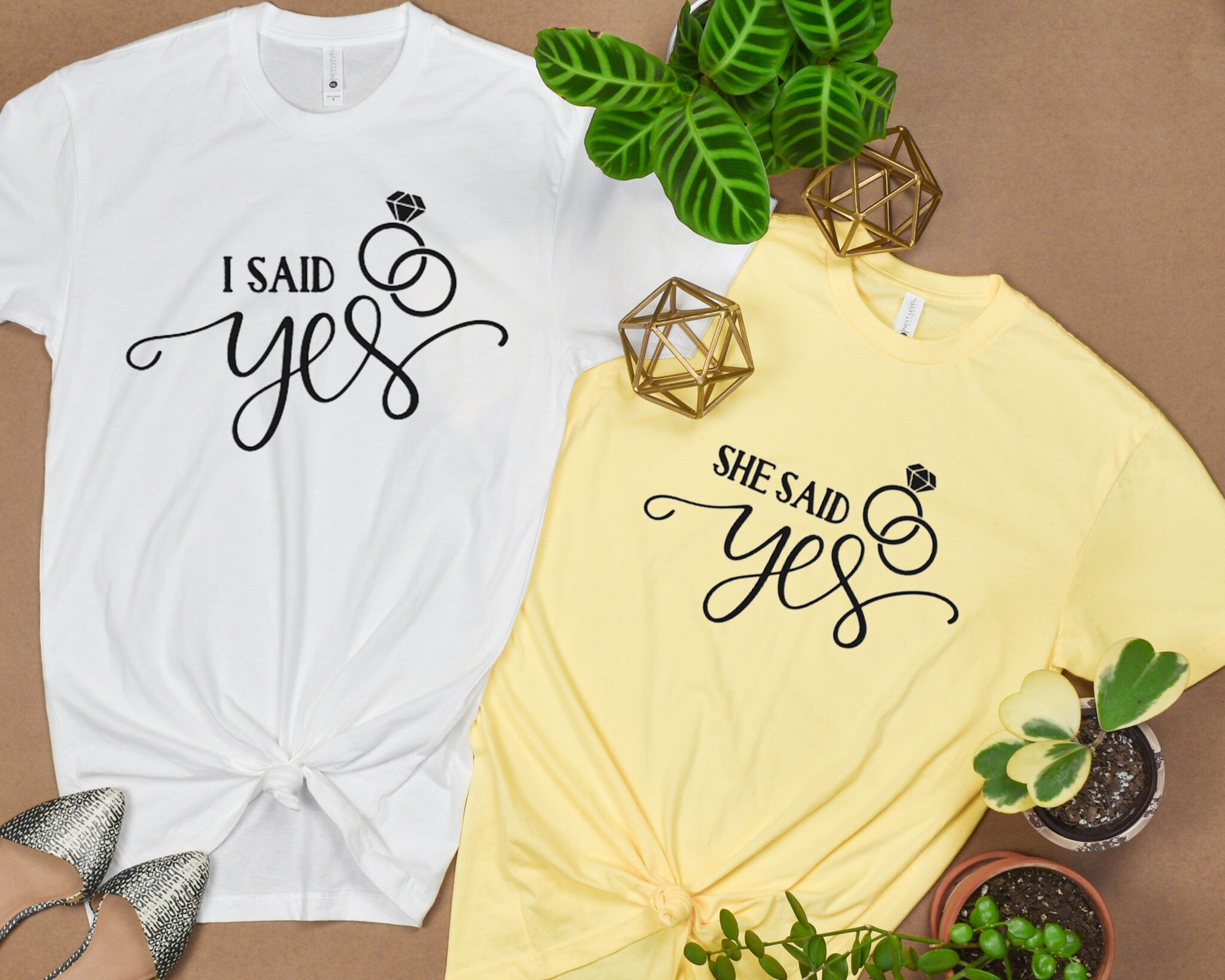 I said Yes She Said Yes Cute Bachelorette Tees Bridal | Etsy