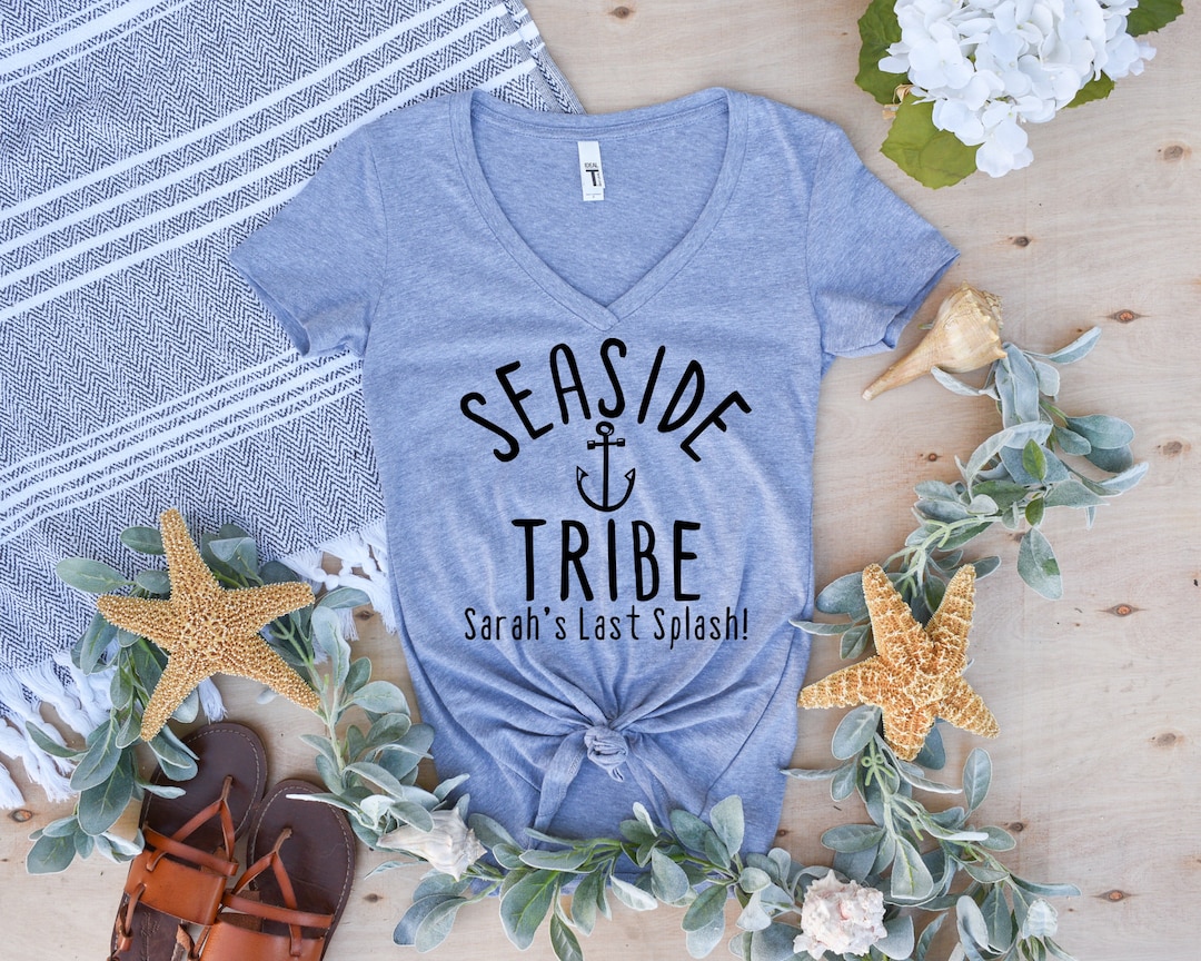 Custom Seaside Bride Shirts Nautical Bachelorete Party Shirts Seaside ...