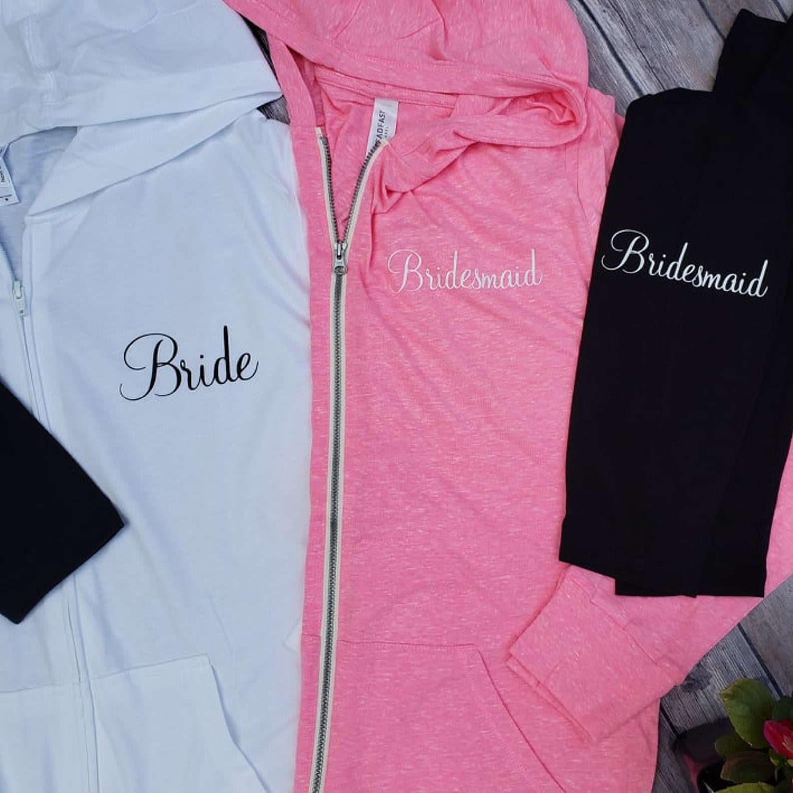 Bridal Party Monogram Getting Ready Tri-blend Monogram Full - Etsy