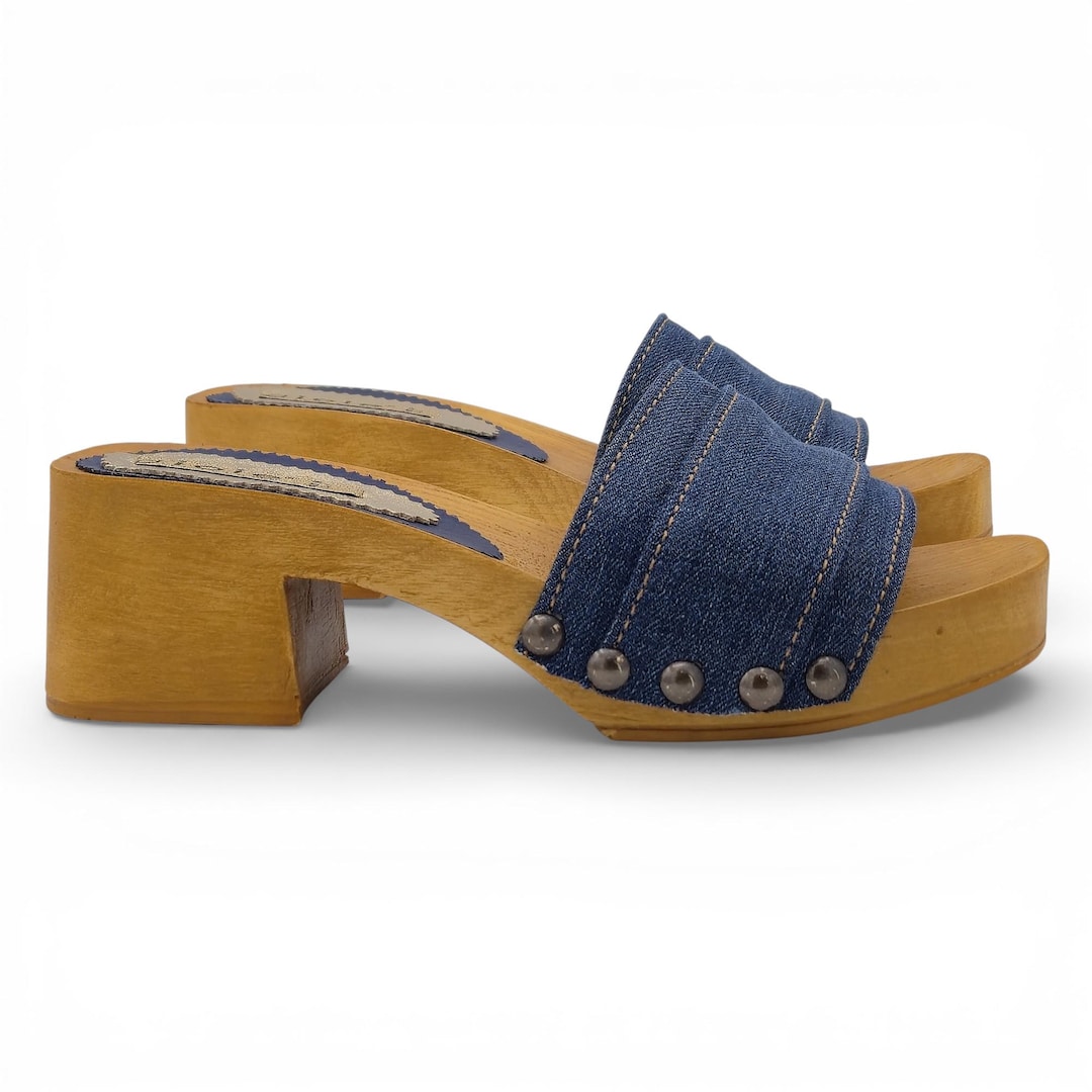 Simple Handcrafted Clogs With 6 Cm Heel – Made in Italy Production ...
