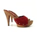 Comfortable Red Suede Clogs - K213001 Cam ROSSO - Etsy