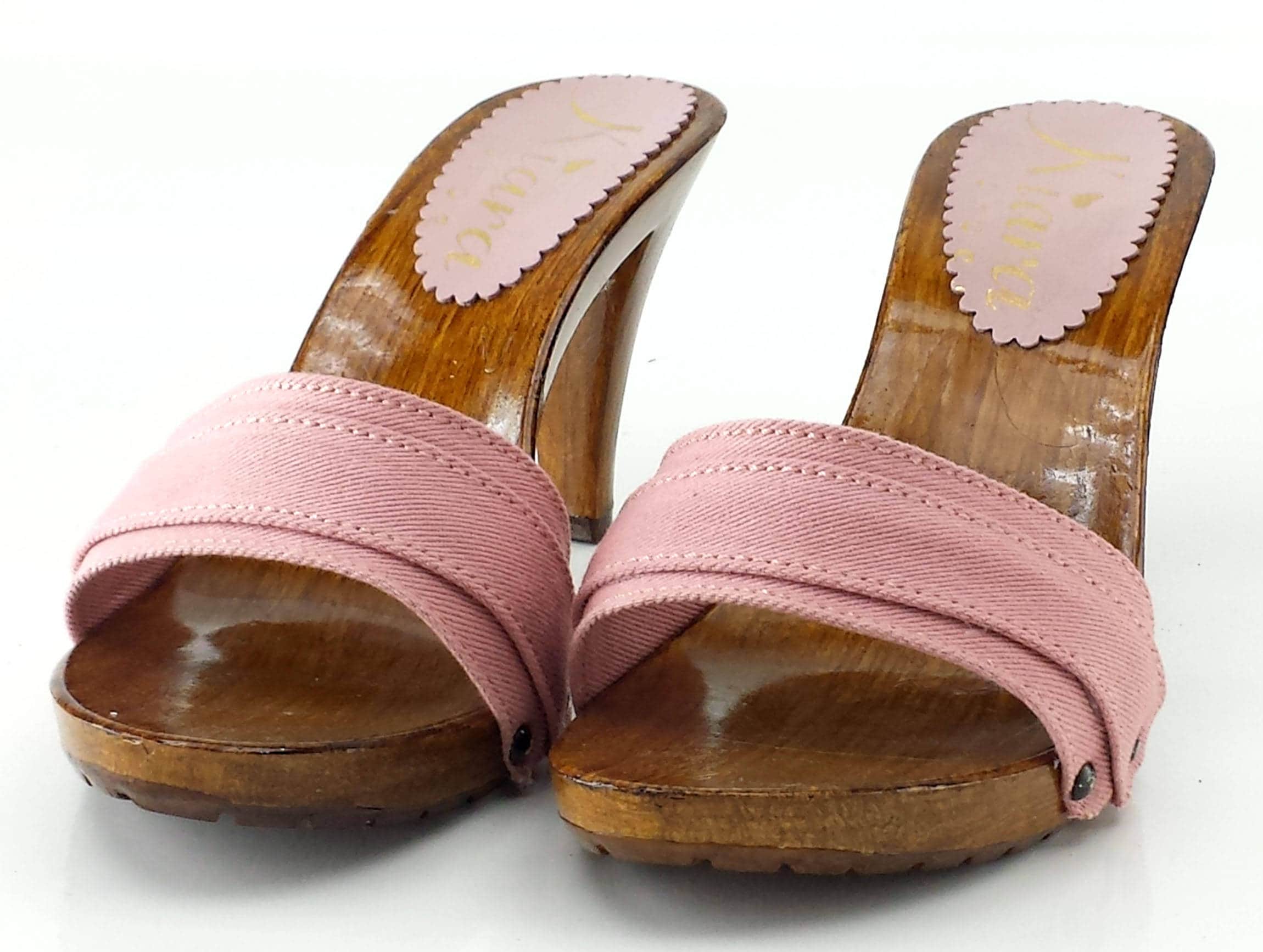 Comfortable Pink Clogs Heel 9 K6101 ROSA - Etsy