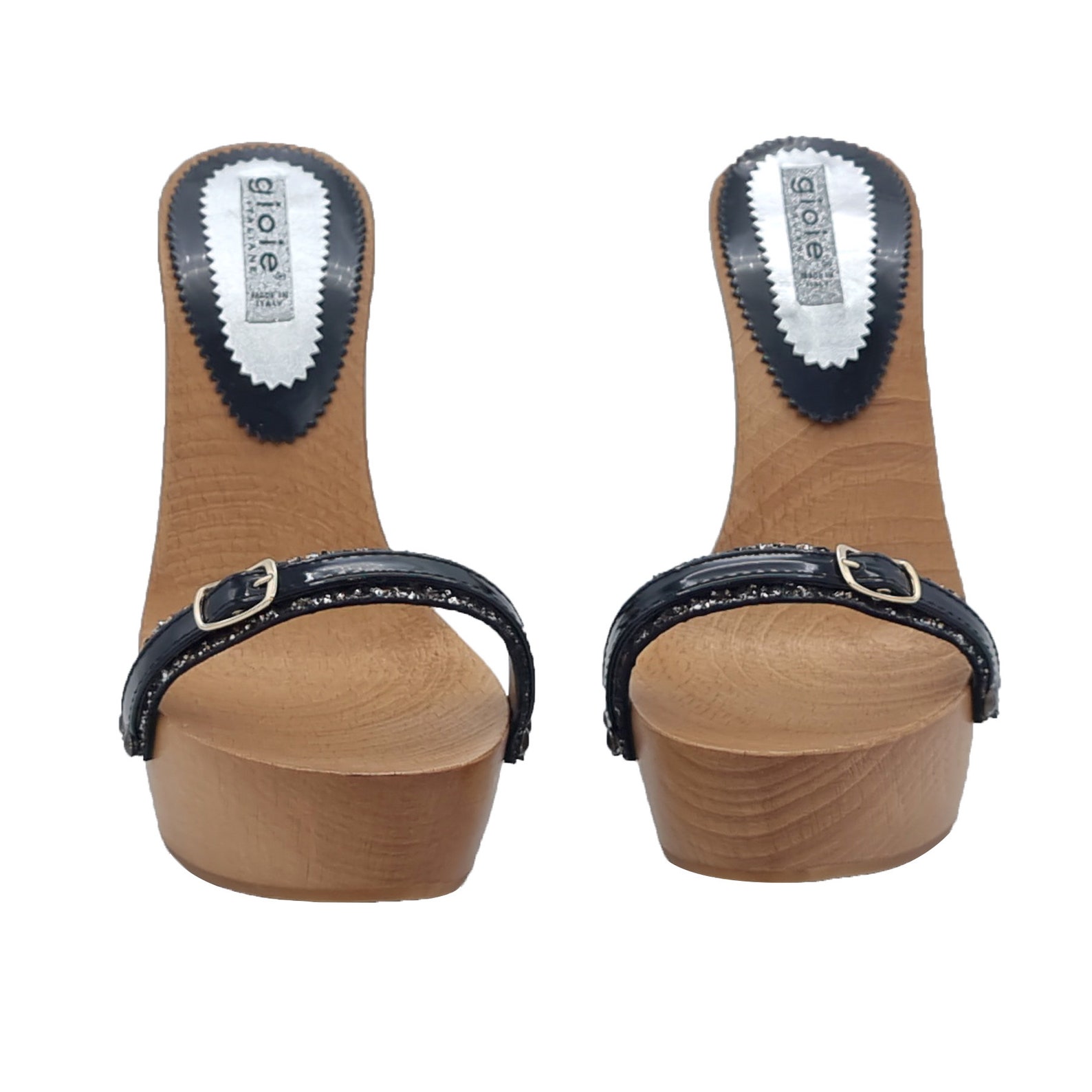 Elegant Clogs With Thin Black Band and 14 Cm Stiletto Heel - Etsy