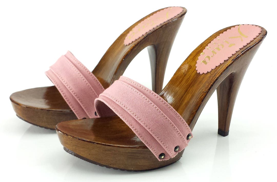 Women's Pink Clogs by Kiarashoes -K21101 ROSA - Etsy