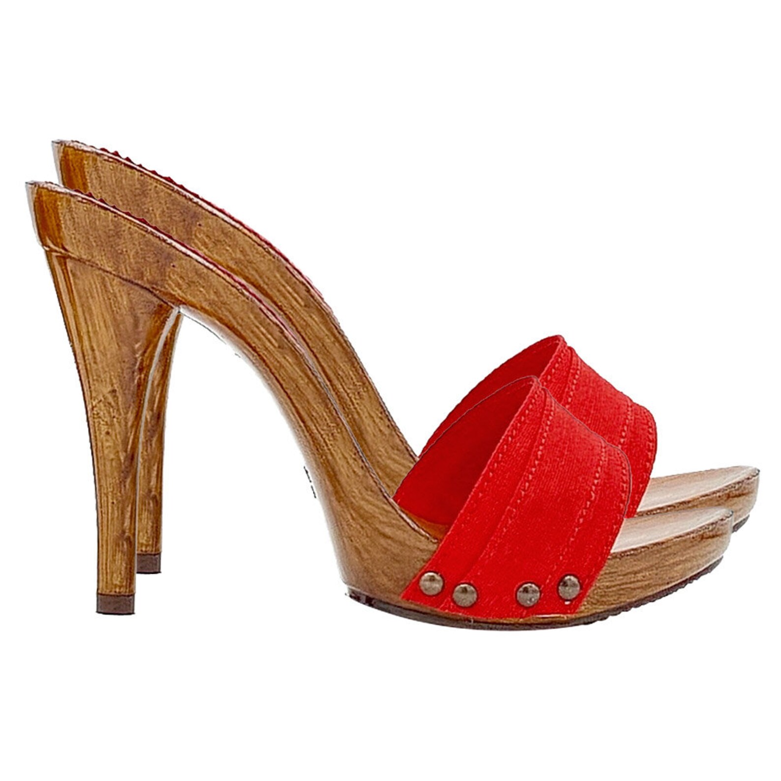 Elegant Red Clogs for Girls by Kiara Shoes KM7101 ROSSO - Etsy