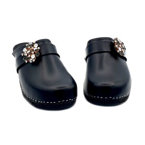 Swedish Women's Clogs in Leather With JEWEL Gioie Italiane 100% Made in ...