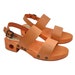 Flat Sandals With Orange Leather Bands and Strap - Made in Italy ...