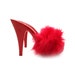 Red Clogs With Fur Heel 13 -K9640 ROSSO - Etsy