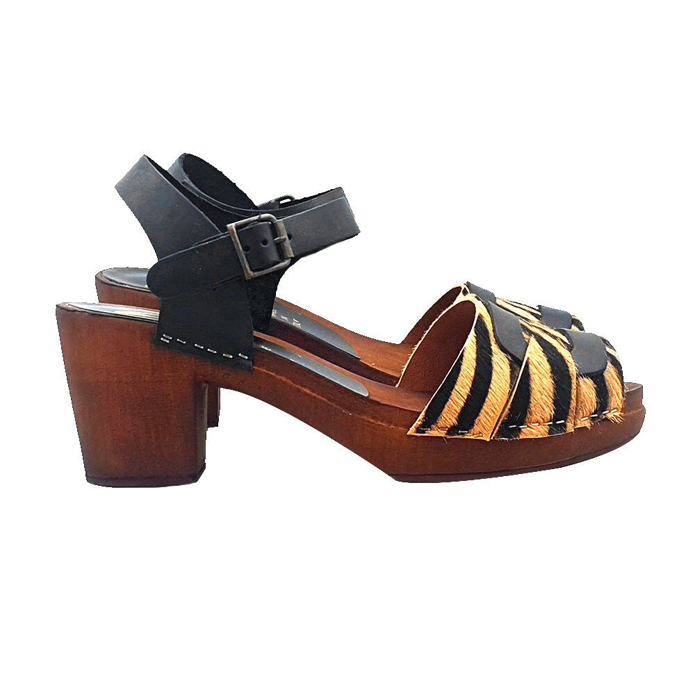 Women's Clogs With Ankle Strap Made in Italy MY194 ZEB - Etsy