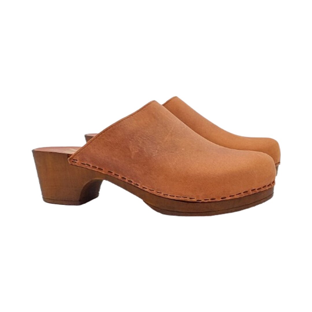 Classic Dutch Clogs - in Real Leather - MY573 RUGGINE - Etsy