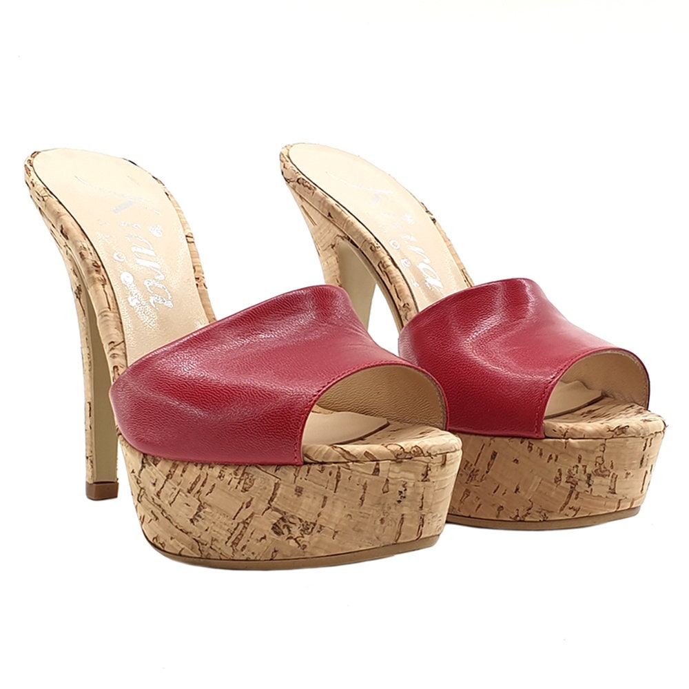Sexy red clogs last pair KE103 ROSSO | Etsy