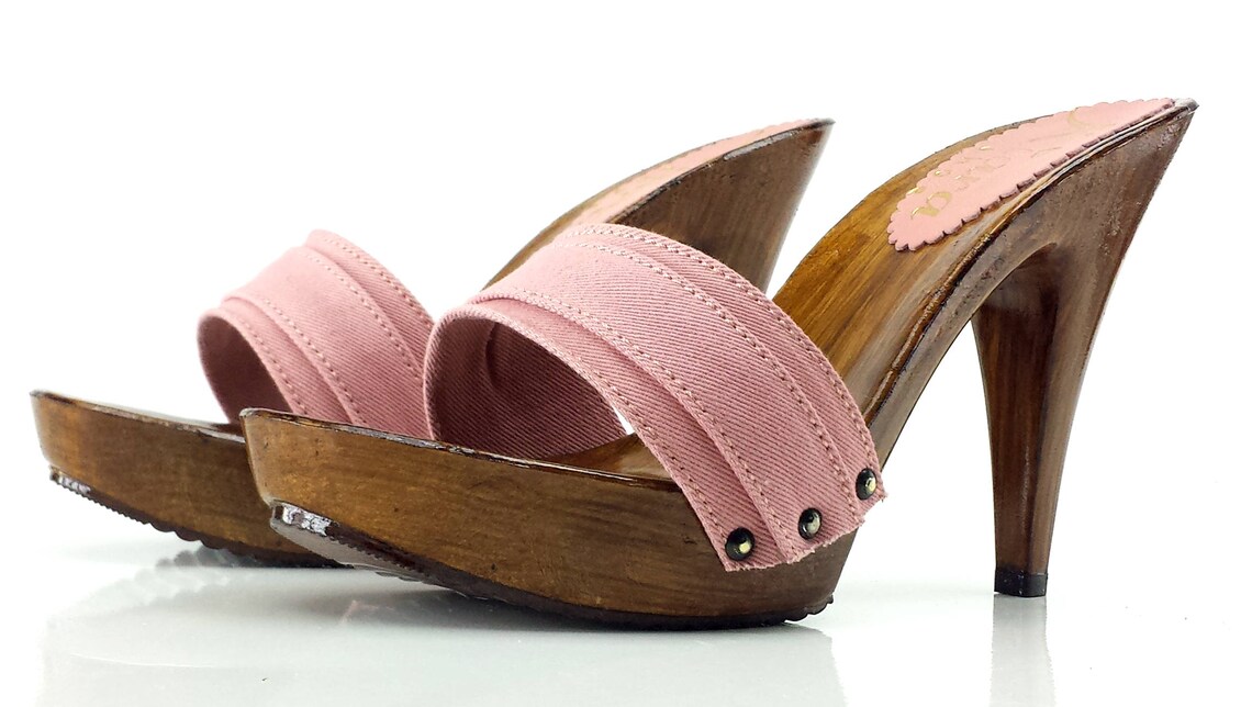 Women's Pink Clogs by Kiarashoes K21101 ROSA | Etsy