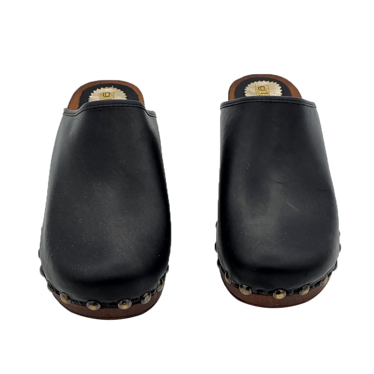 Black Dutch Clogs With 5 Cm Heel - Made in Italy - G3139 NERO - Etsy