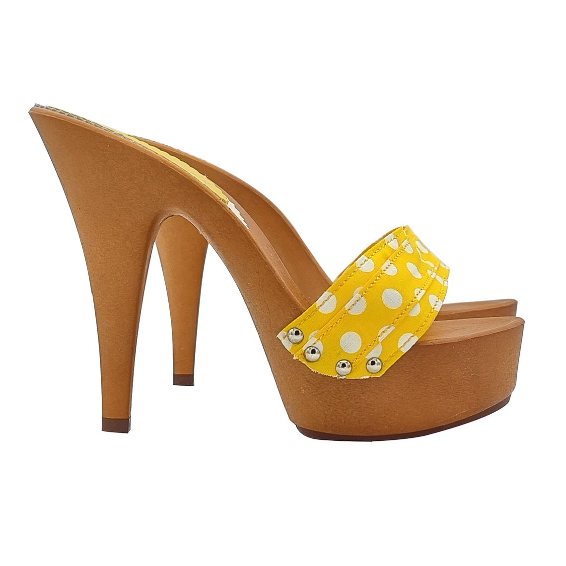 Women's Yellow Clogs Made in Italy - K9301 GIALLO POIS - Etsy