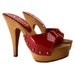 Red Patent Leather Clogs K93001 VERN ROSSO - Etsy