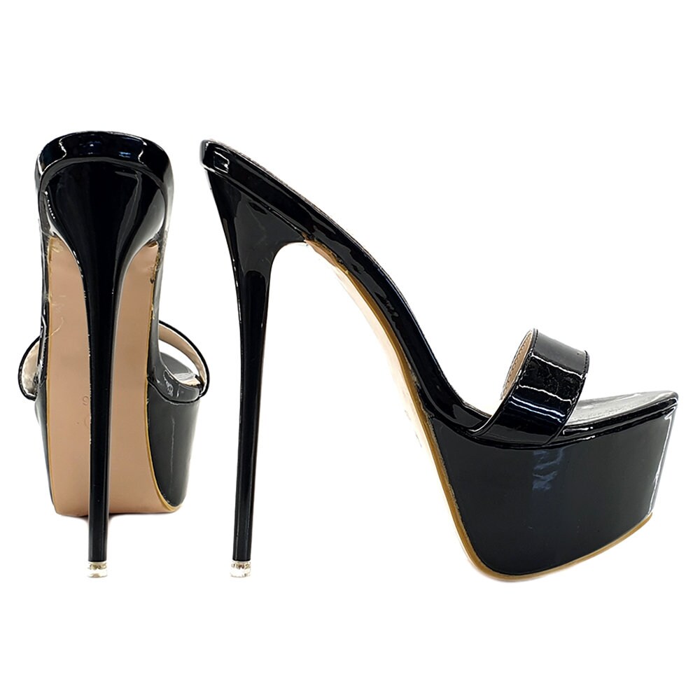 Sexy High Heel CLOGS Stiletto KH102 NERO | Etsy