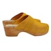 Swedish Clogs in Yellow Suede With 4.5 Cm Heel - Made in Italy - GL123 ...