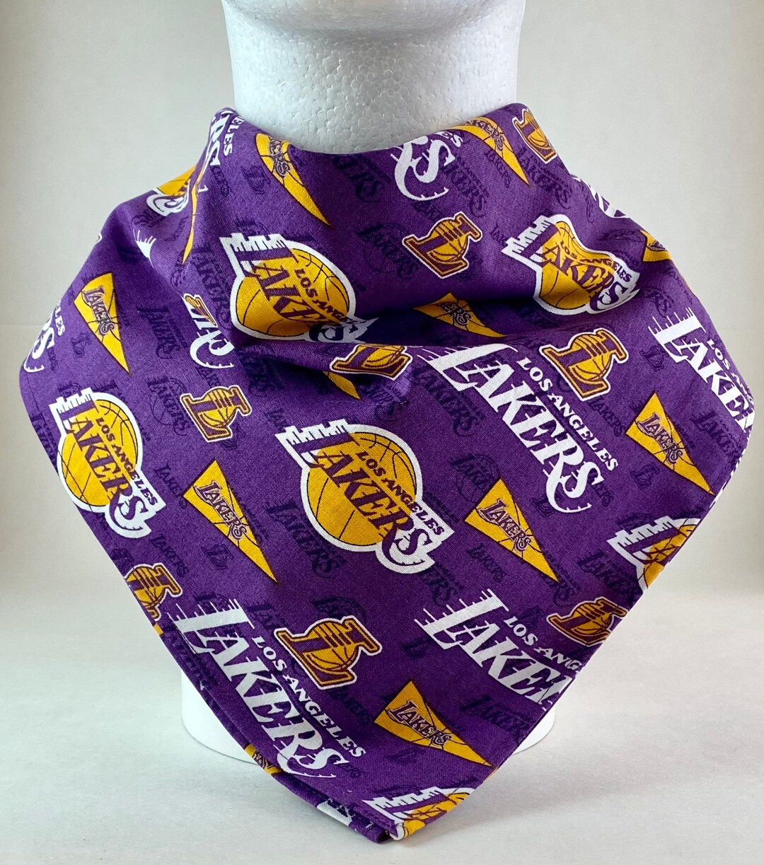 NBA Los Angeles Lakers Purple Basketball Bandana Kerchief Scarf - Etsy