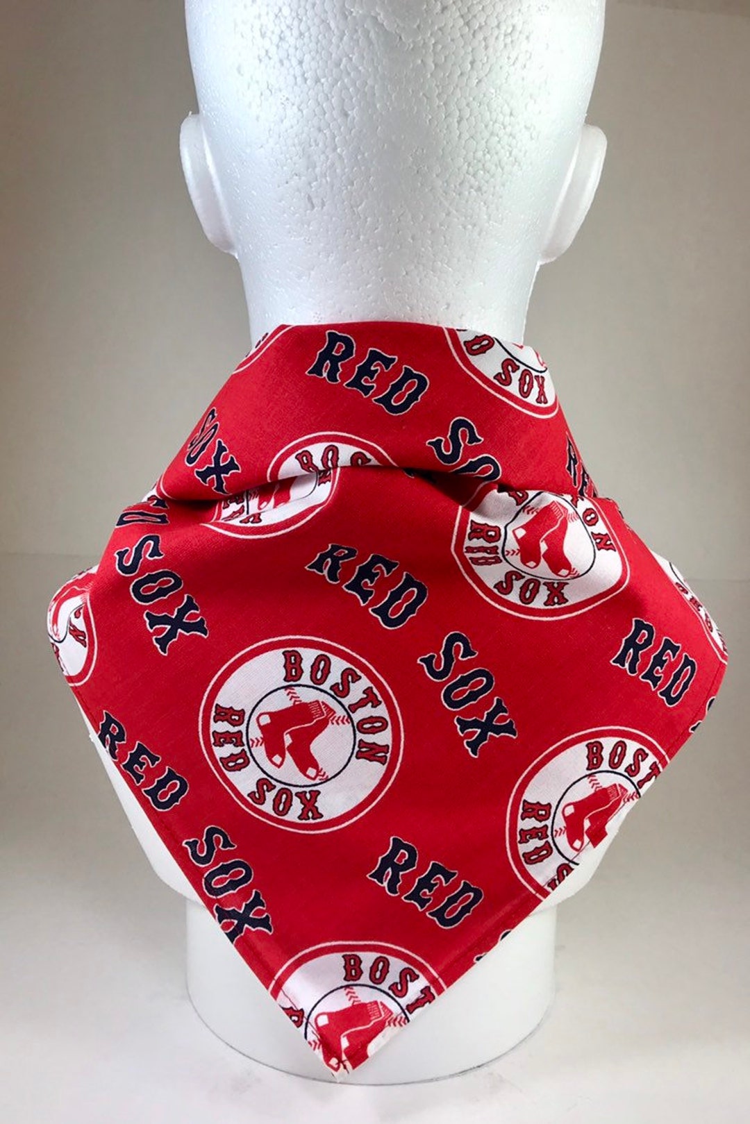 Bandana MLB Boston Red Sox Baseball Red Bandana, All Cotton Sports ...