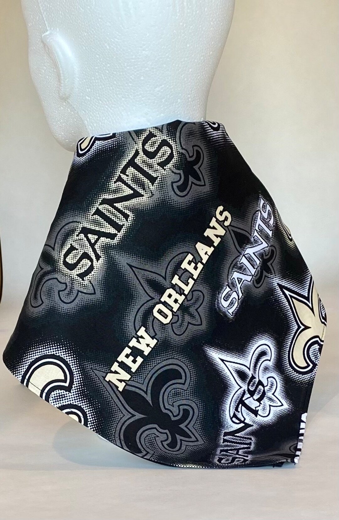 Bandana NFL Football New Orleans Saints Cotton shadowed Fleur - Etsy