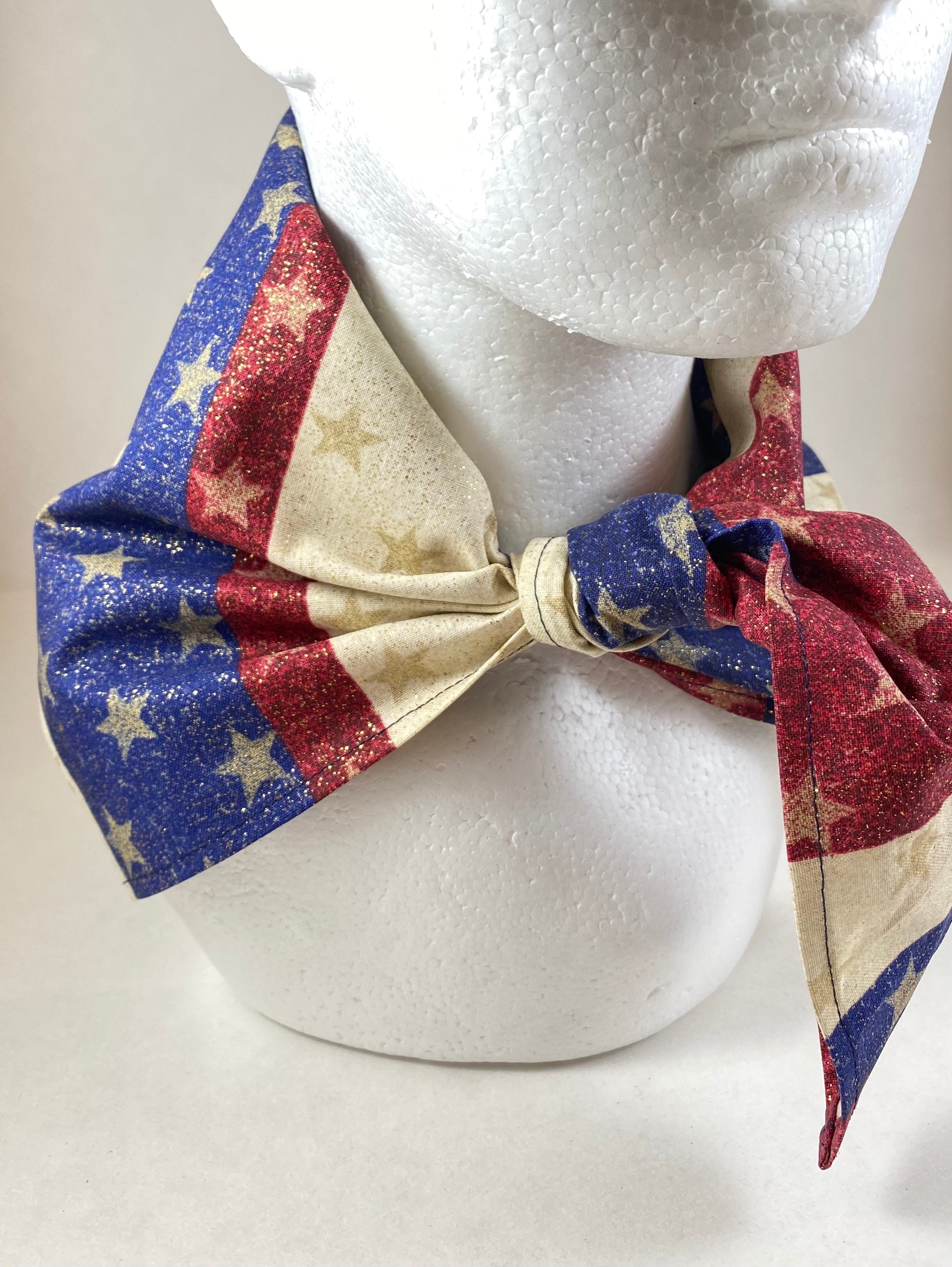 Bandana American Flag USA Spirit Tribute Independence Day July - Etsy