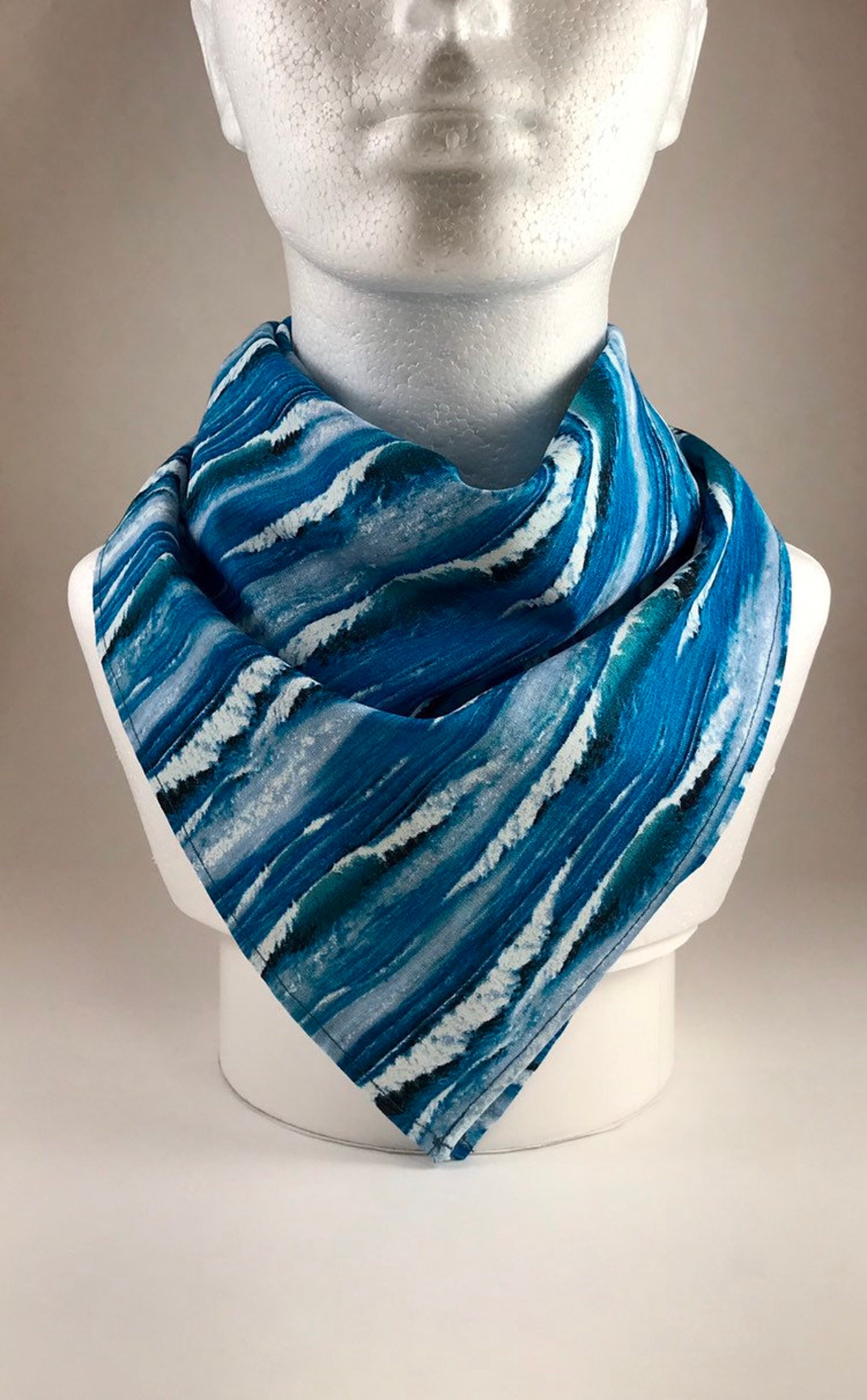 Ocean With Breaking Waves Cotton Bandana Scarf - Etsy