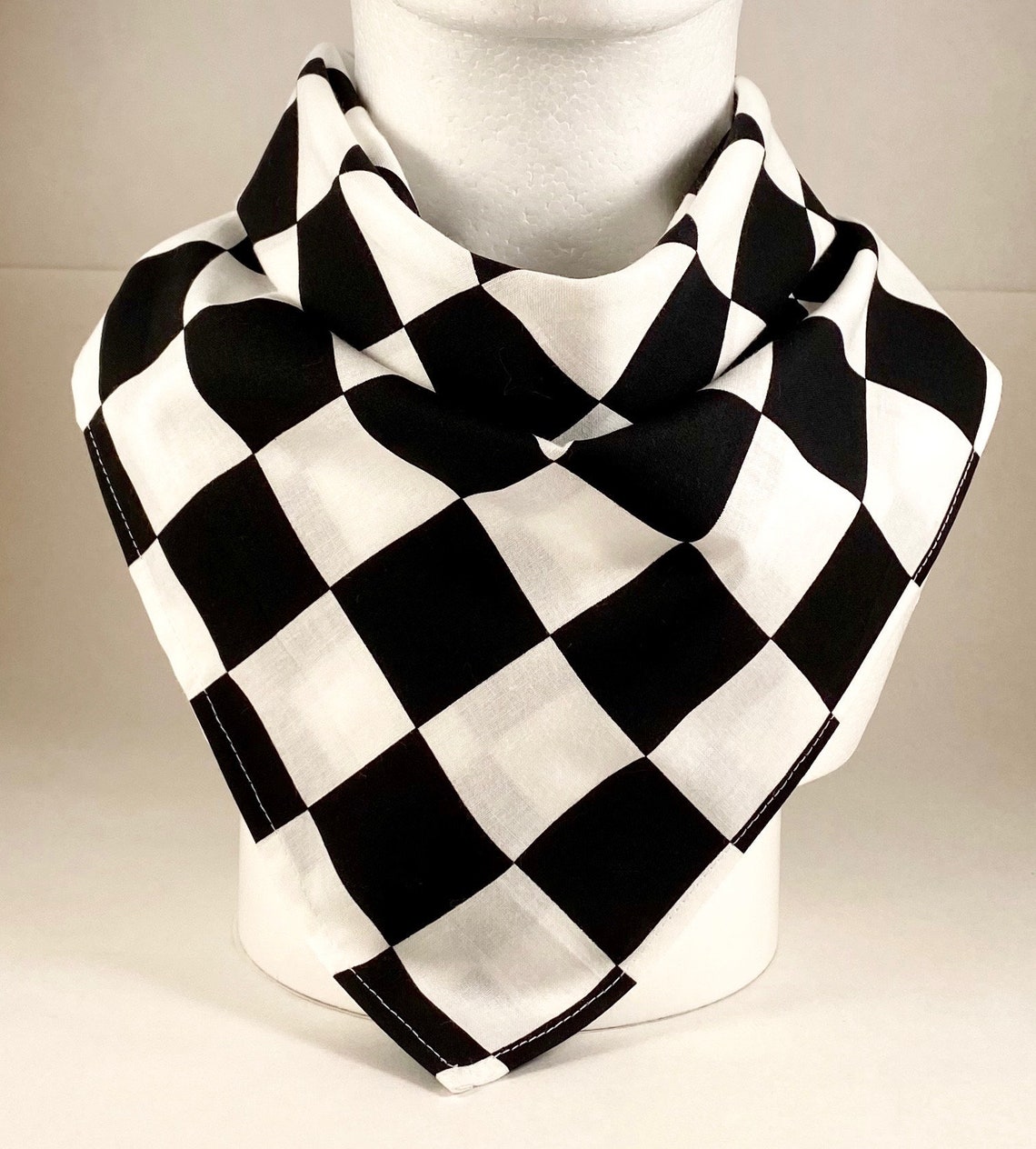 Bandana Checkered Flag Auto Racing Cotton Bandana Scarf Driving ...