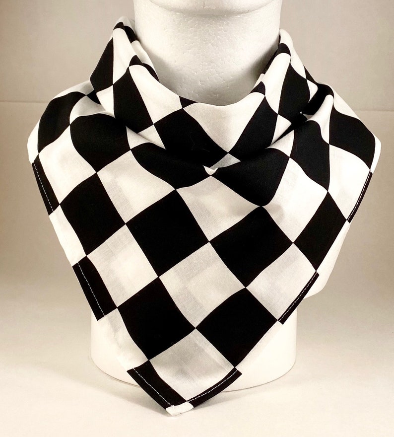 Bandana Checkered Flag Auto Racing Cotton Bandana Scarf Driving ...
