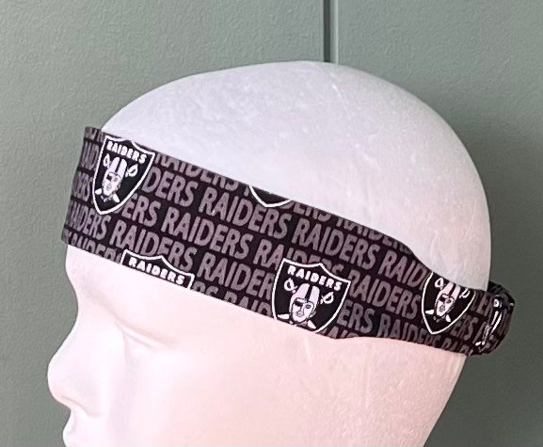 NFL Las Vegas Raiders Headband Cotton Workout Headband - Etsy