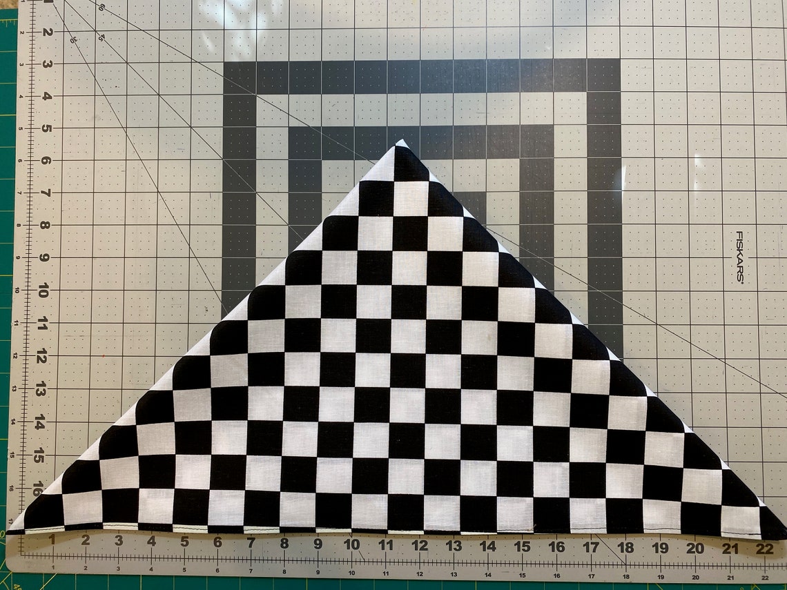 Bandana Checkered Flag Auto Racing Cotton Bandana Scarf Driving ...