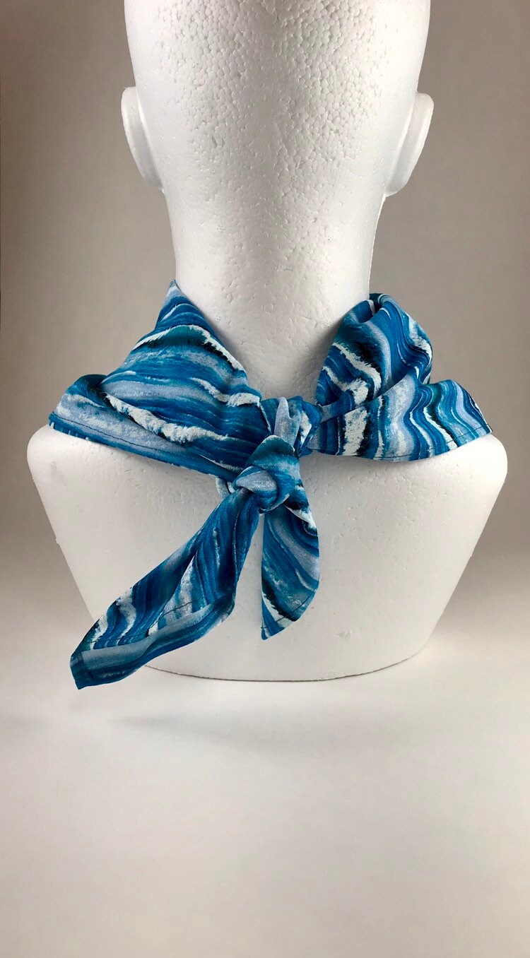 Ocean With Breaking Waves Cotton Bandana Scarf - Etsy