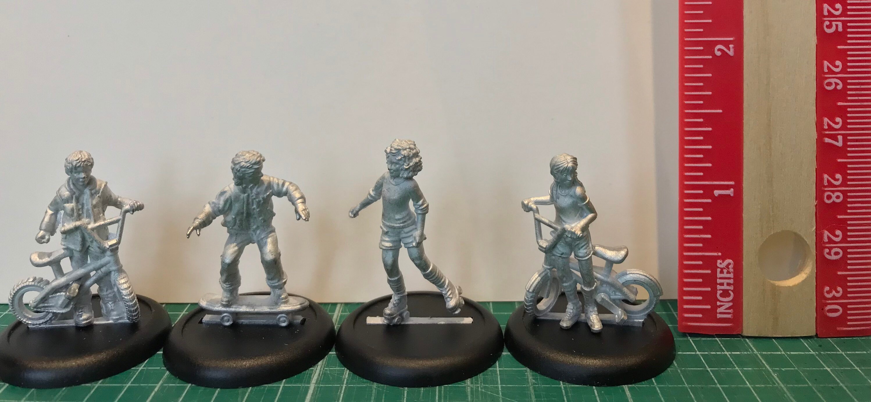 KIDS ON WHEELS Full Set of 28mm Rpg Miniatures Set of 4. - Etsy Canada